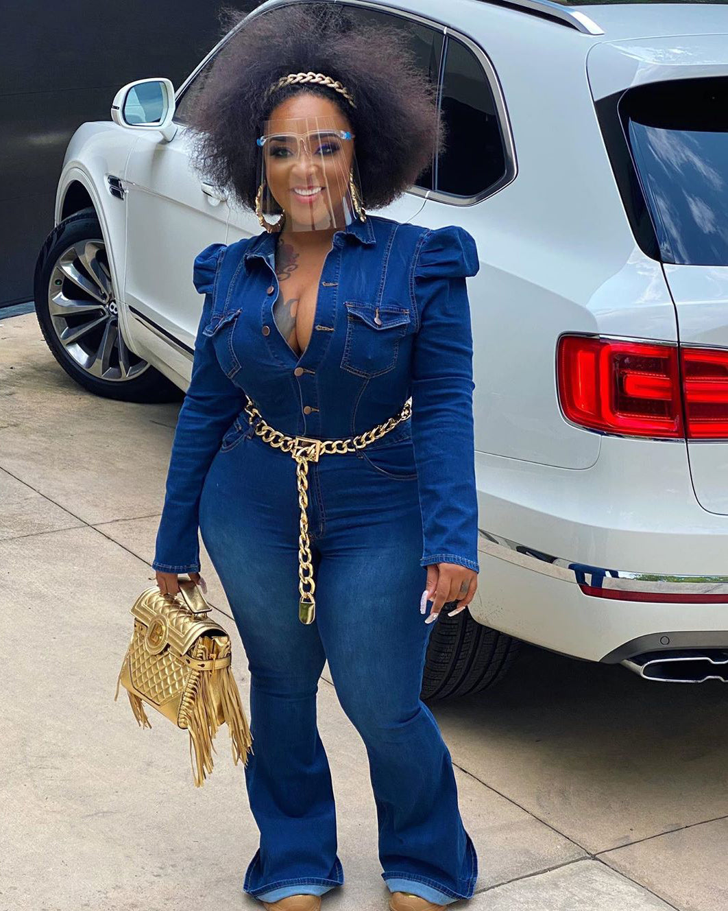 Deja Denim Jumpsuit|Jumpsuit|DIVANEWLOOK – Divanewlook