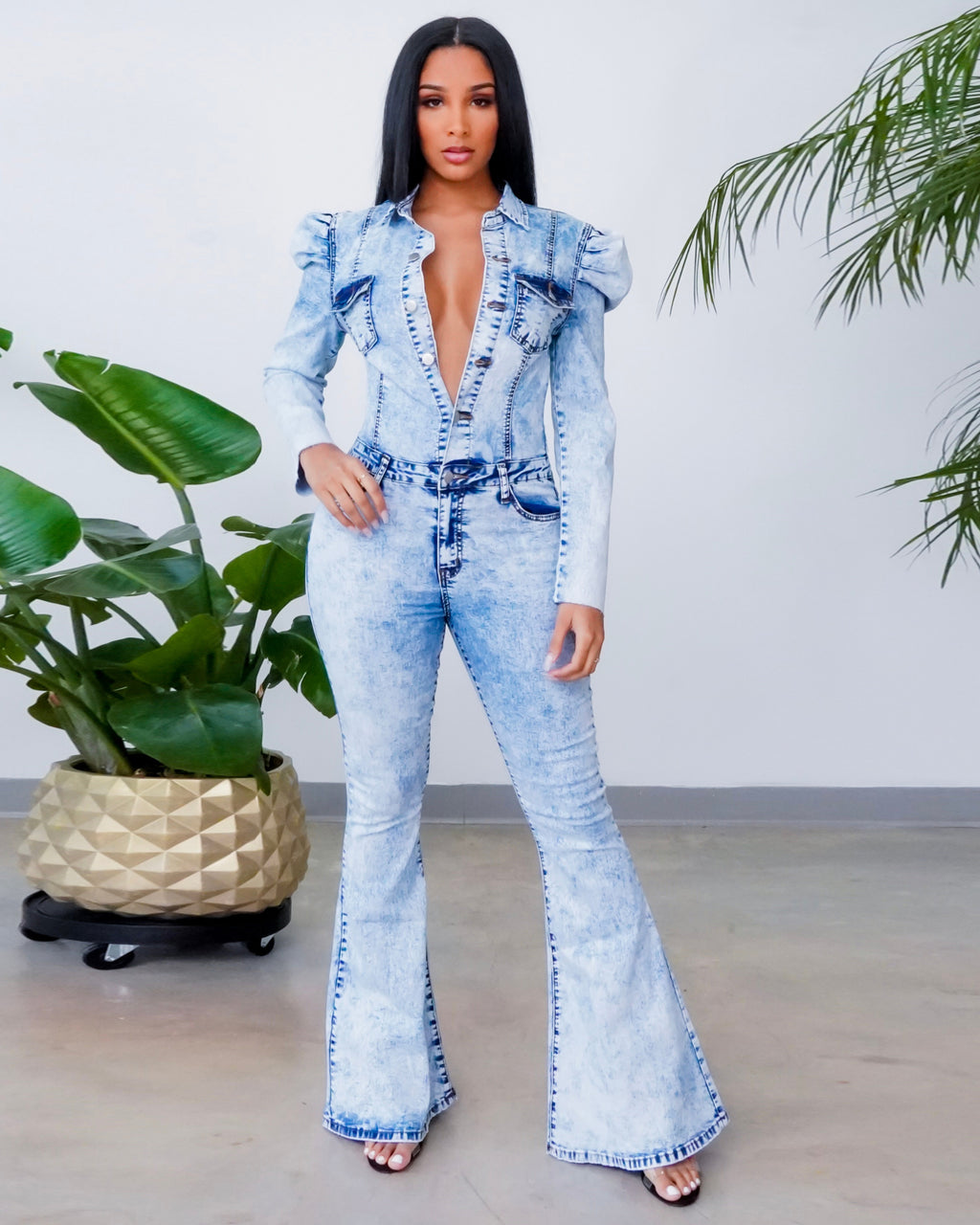 Deja Denim Jumpsuit|Jumpsuit|DIVANEWLOOK – Divanewlook
